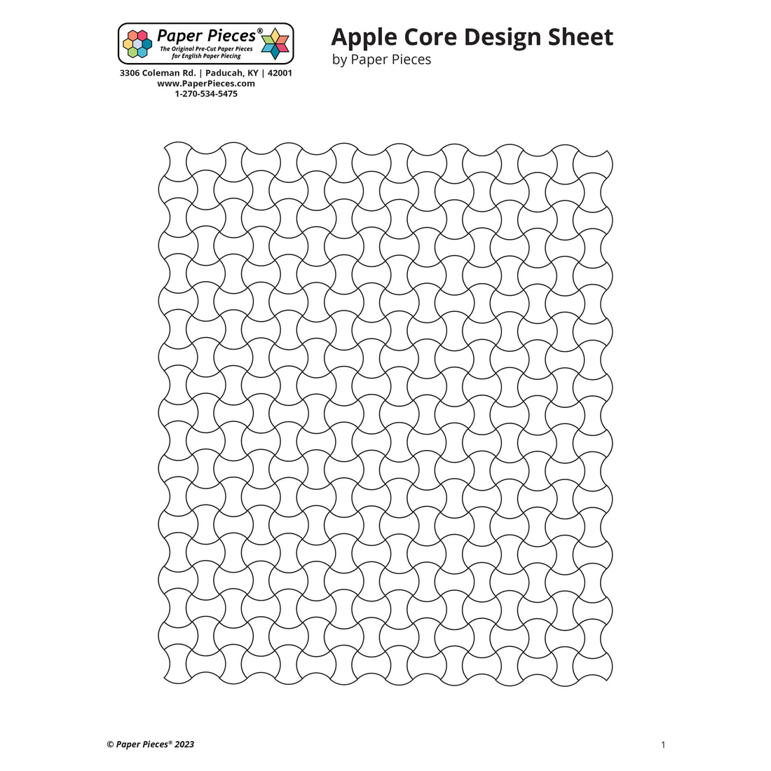 Apple Core Design Sheet (Free Download) – Paper Pieces