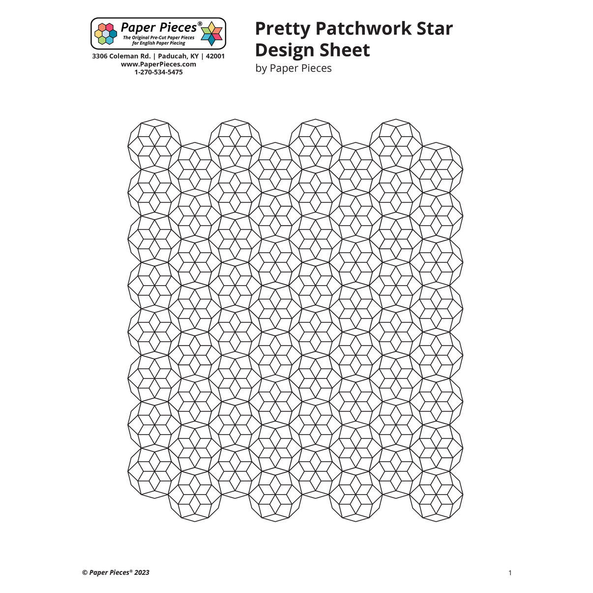 Pretty Patchwork Star – Paper Pieces