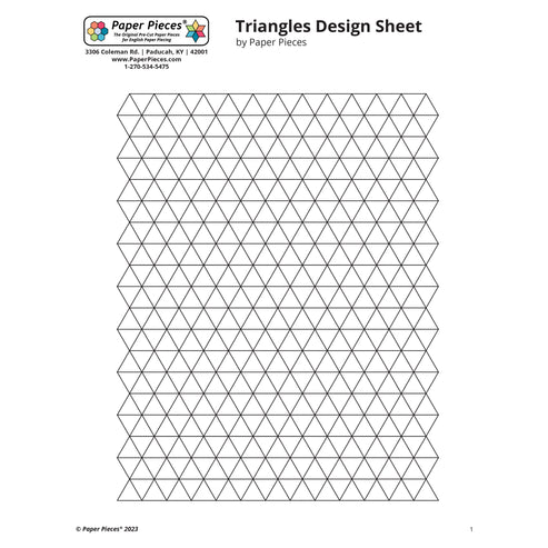 Triangle Design Sheet (Free PDF Download) – Paper Pieces