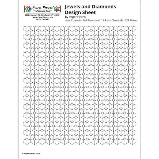Jewel and Diamond Hearts (FREE PDF Download) – Paper Pieces
