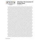 Alhambra Tile Variation 01 Design Sheet (FREE PDF Download) – Paper Pieces