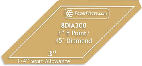 3" 8 Point Diamonds – Paper Pieces