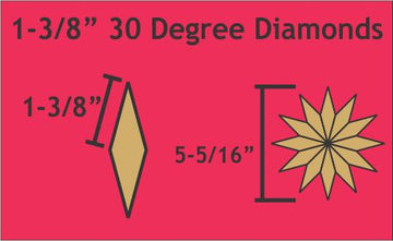 30 Degree Diamonds – Paper Pieces