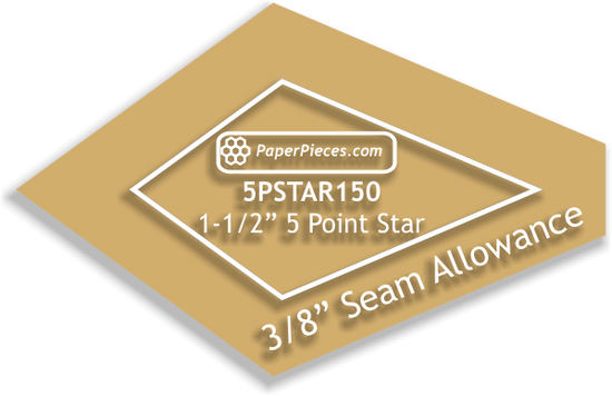 1-1/2" 5 Point Star – Paper Pieces