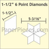 60 Degree Diamonds – Paper Pieces