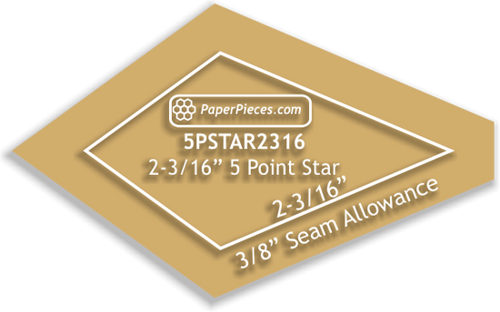 2-3/16" 5 Point Star – Paper Pieces