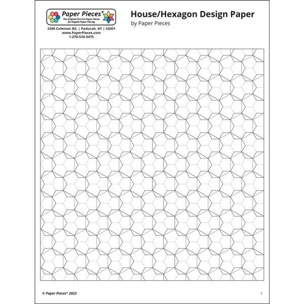 Hexagon House Design Sheet (FREE PDF Download) – Paper Pieces