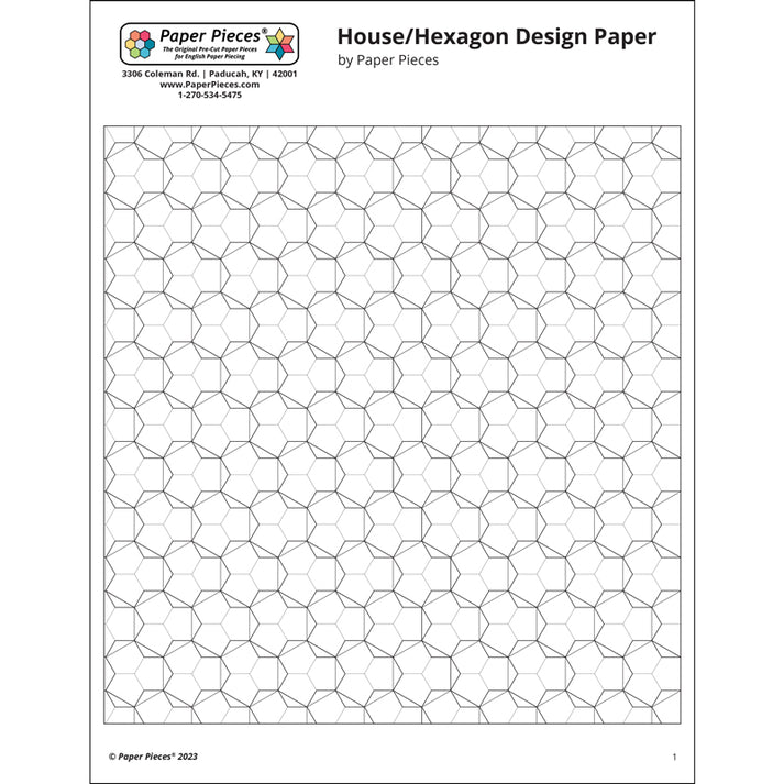 Hexagon House Design Sheet (FREE PDF Download) – Paper Pieces