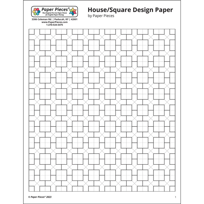 House + Square Design Sheet (FREE PDF Download) – Paper Pieces