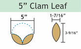 Clam Leaves – Paper Pieces